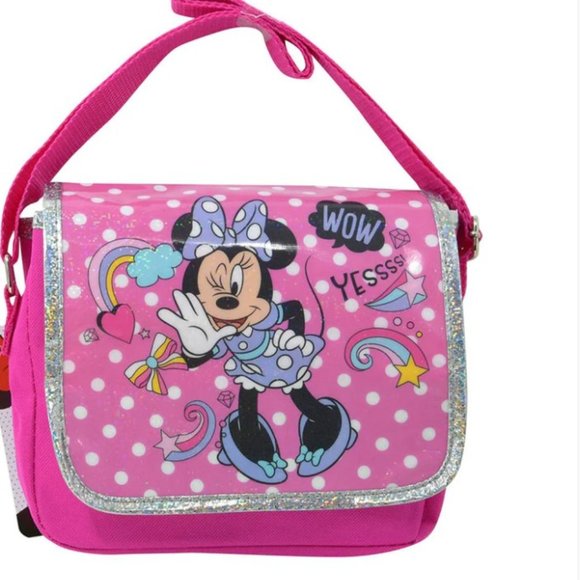 Disney | Accessories | Disney Minnie Mouse Dotted Flap Crossbody Bag ...